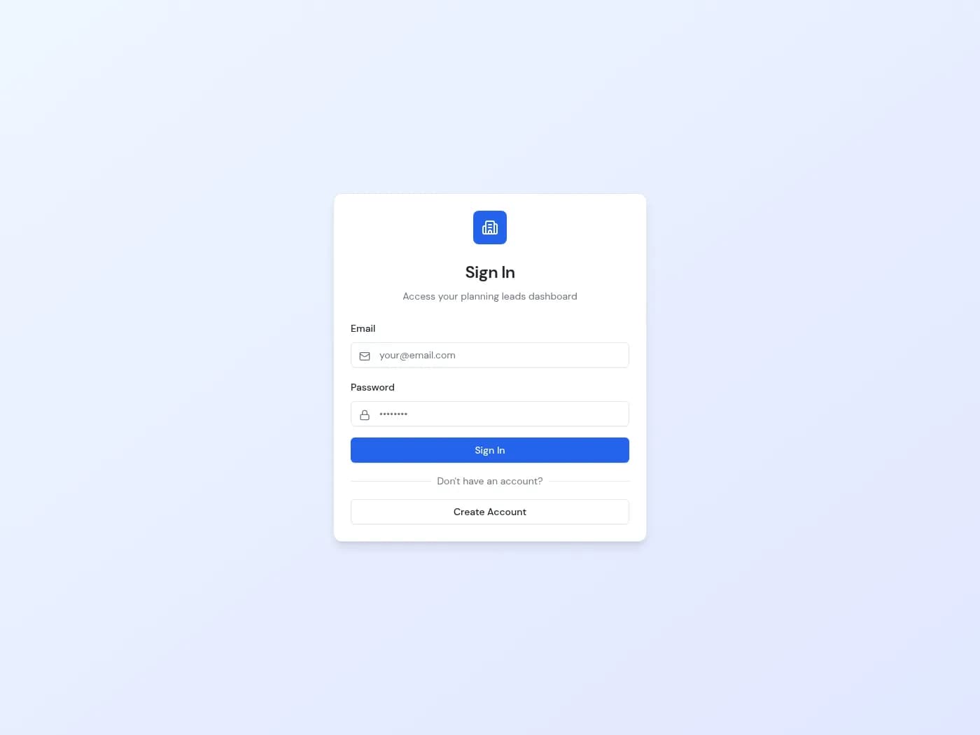 Planning Lead Management Platform for Builders and Contractors