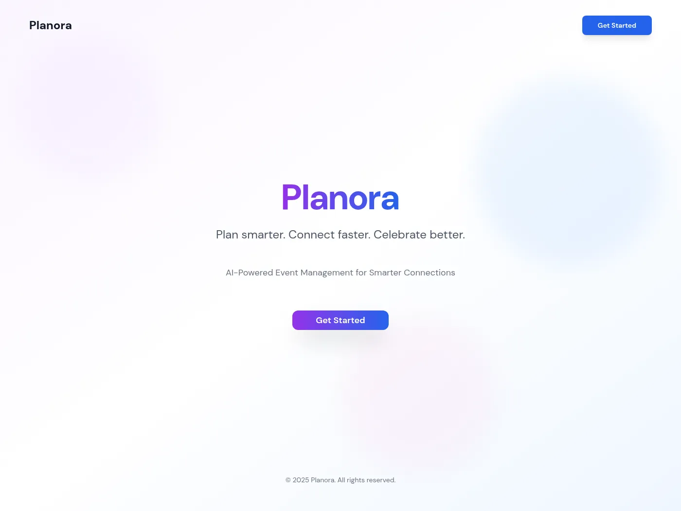 Planora – Modern AI Event Management Platform (Frontend)