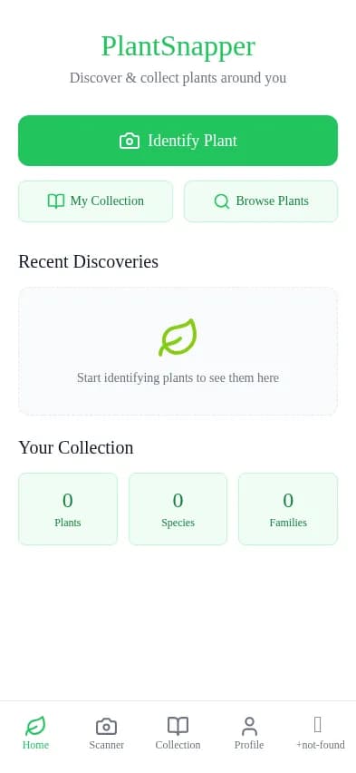 PlantSnapper: Recognize and Manage Your Plant Collection