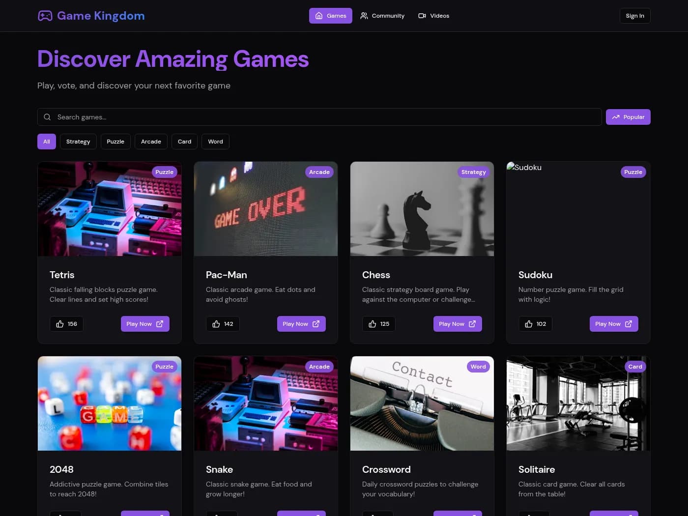 PlayHub: Social Gaming Platform