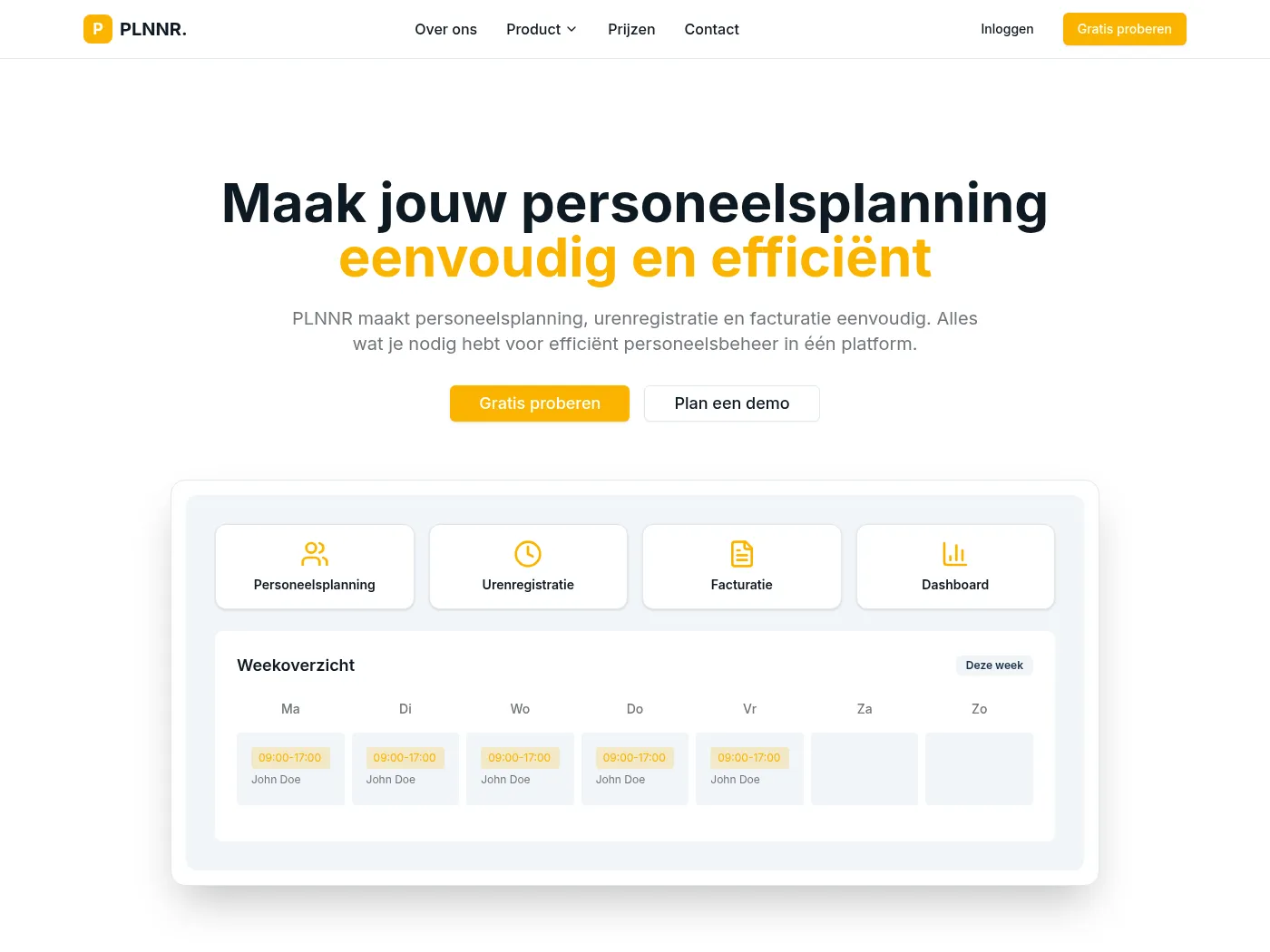 Plnnr.nl Trip Planner Clone