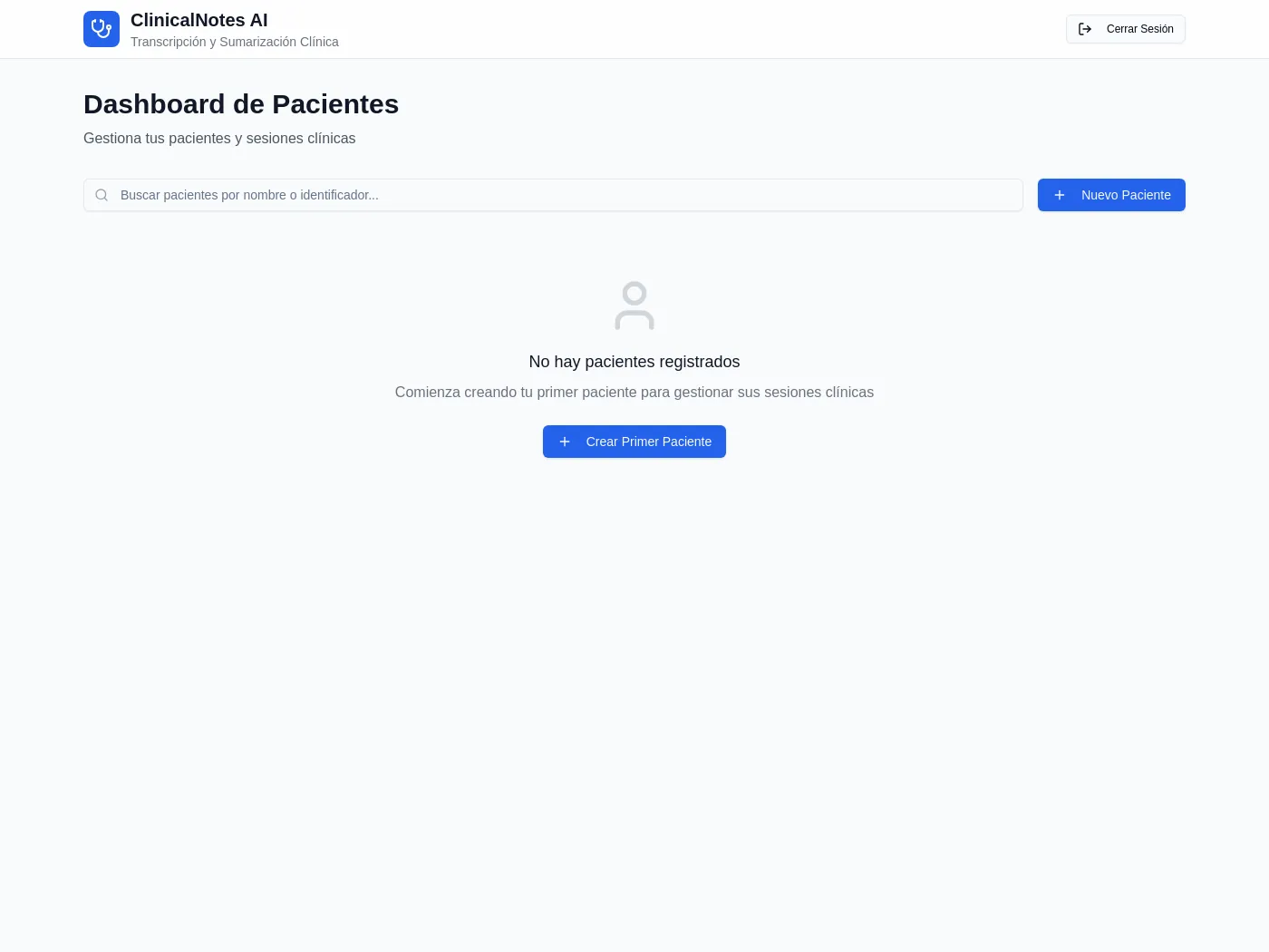 POC de Aplicación Web de Transcripción y Sumarización para Notas Clínicas con IA