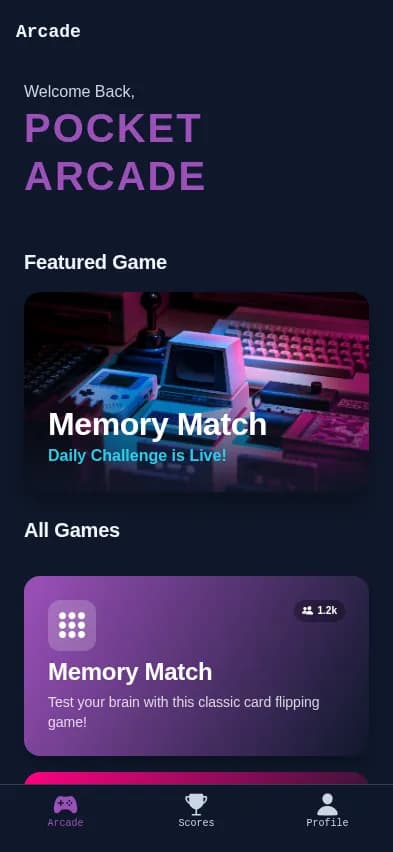 Pocket Arcade Games