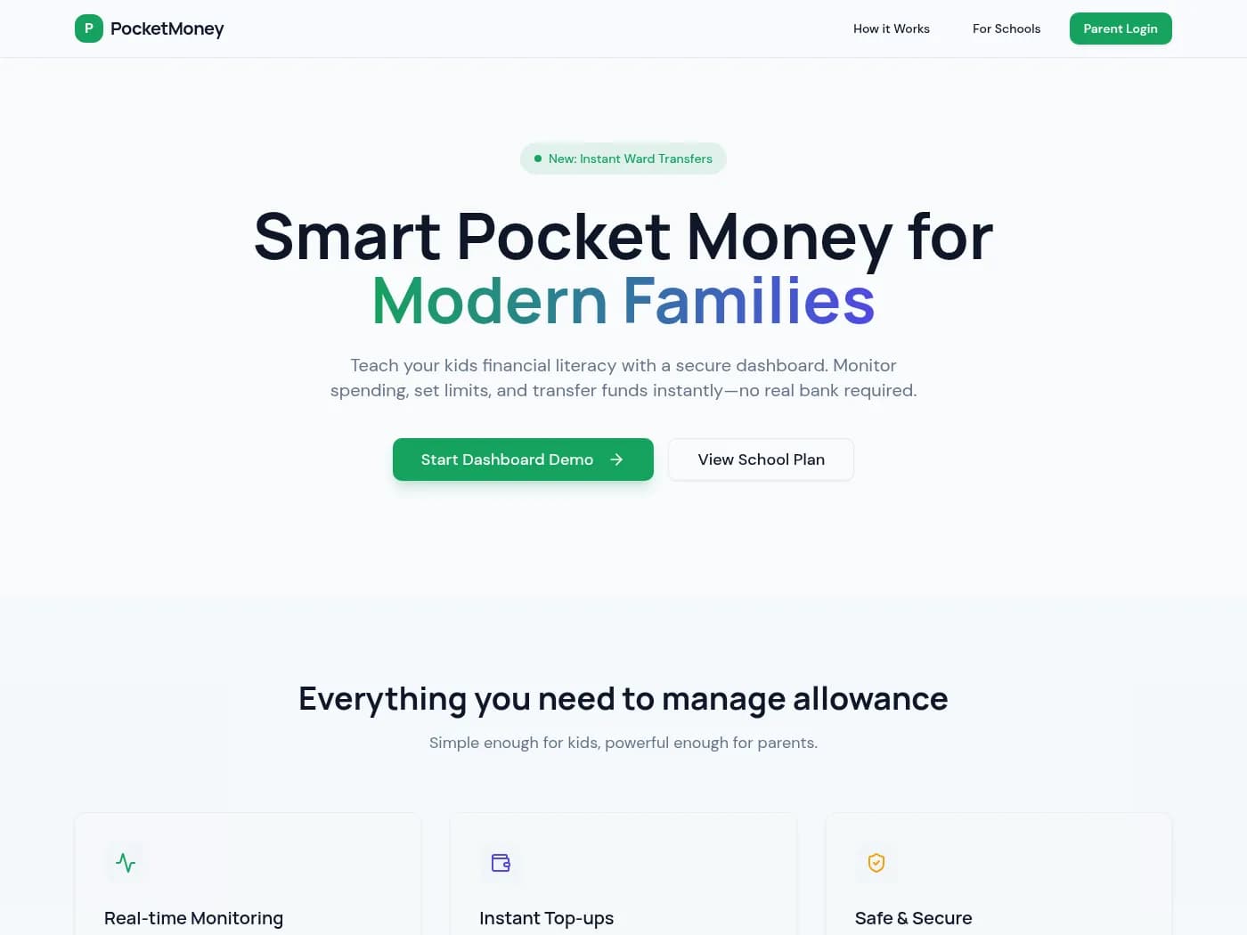 PocketMoney Dashboard