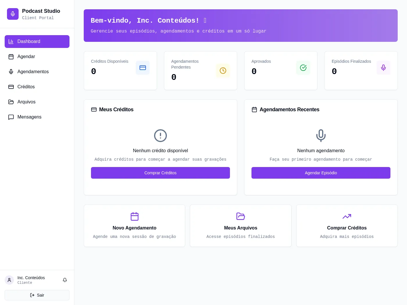 Podcast Studio Management Platform