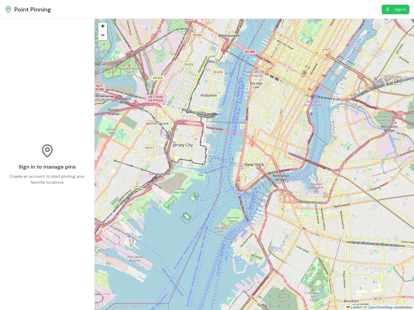 Point Pinning App