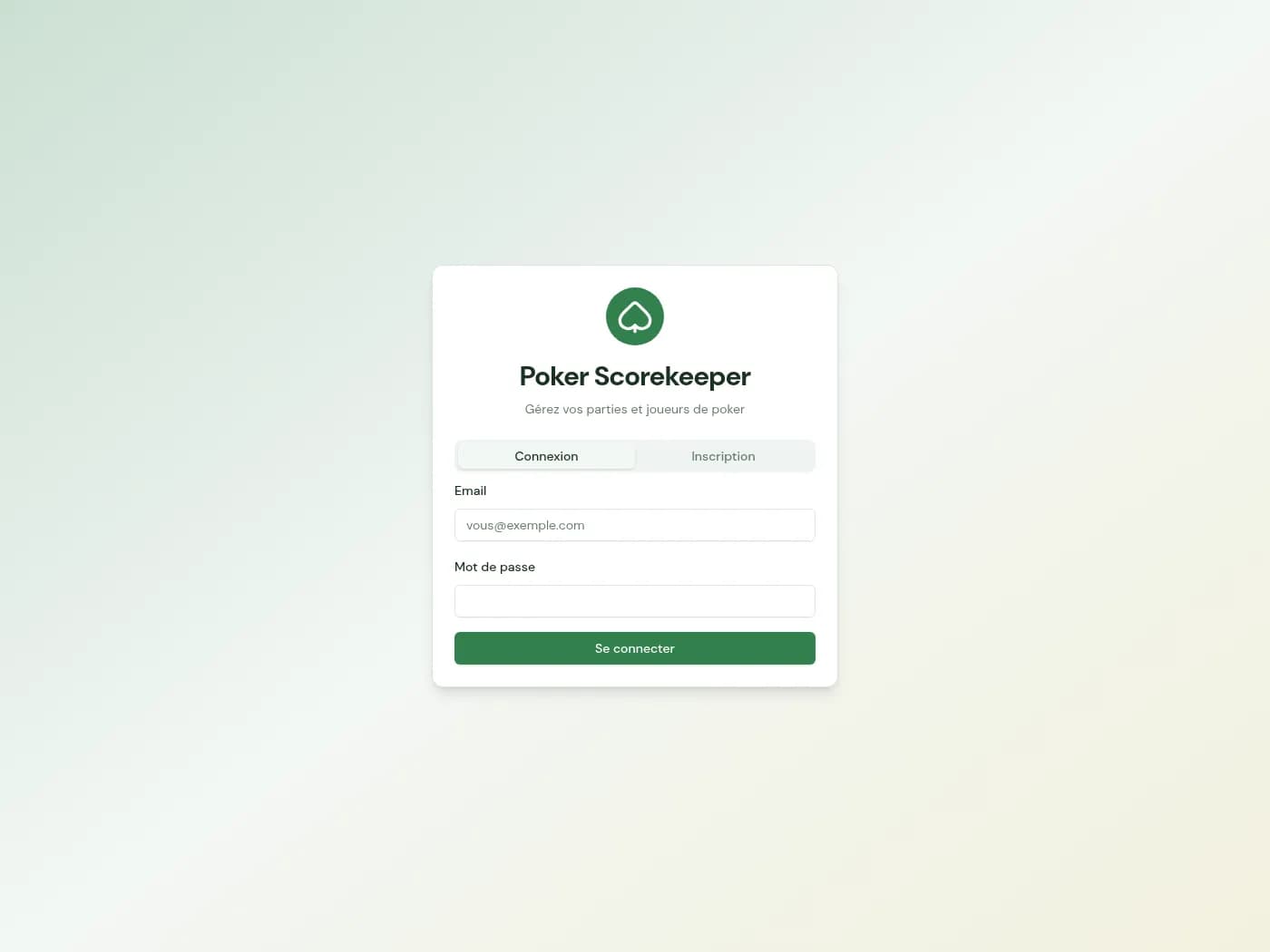 Poker Scorekeeper & Player Manager