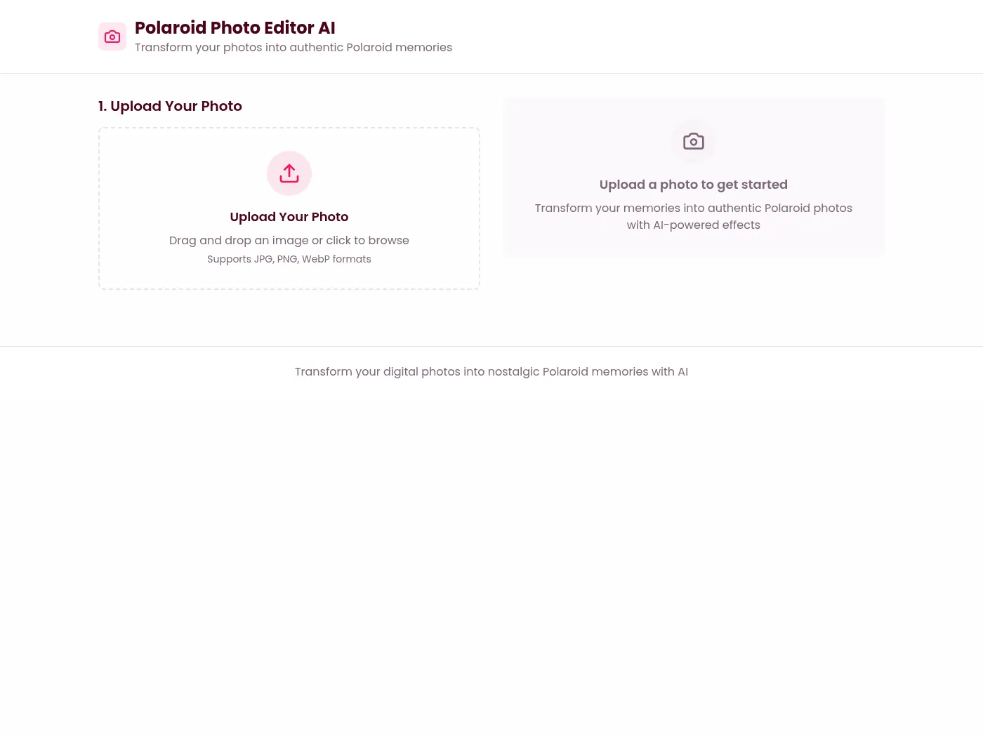 Polaroid Photo Editor AI
