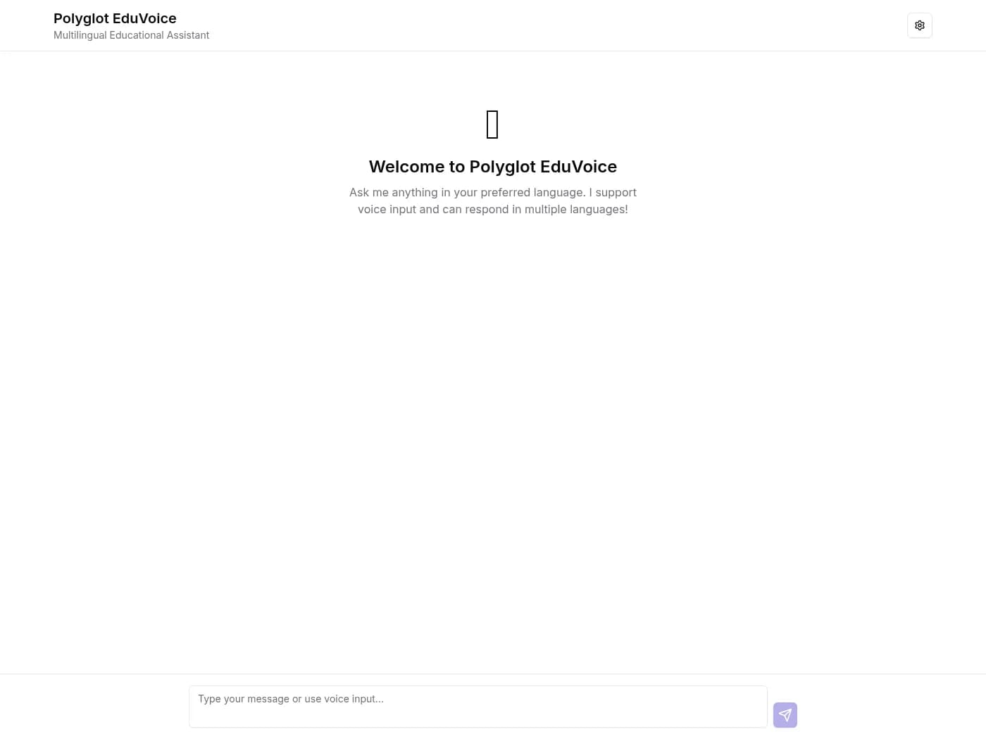 Polyglot EduVoice Chatbot