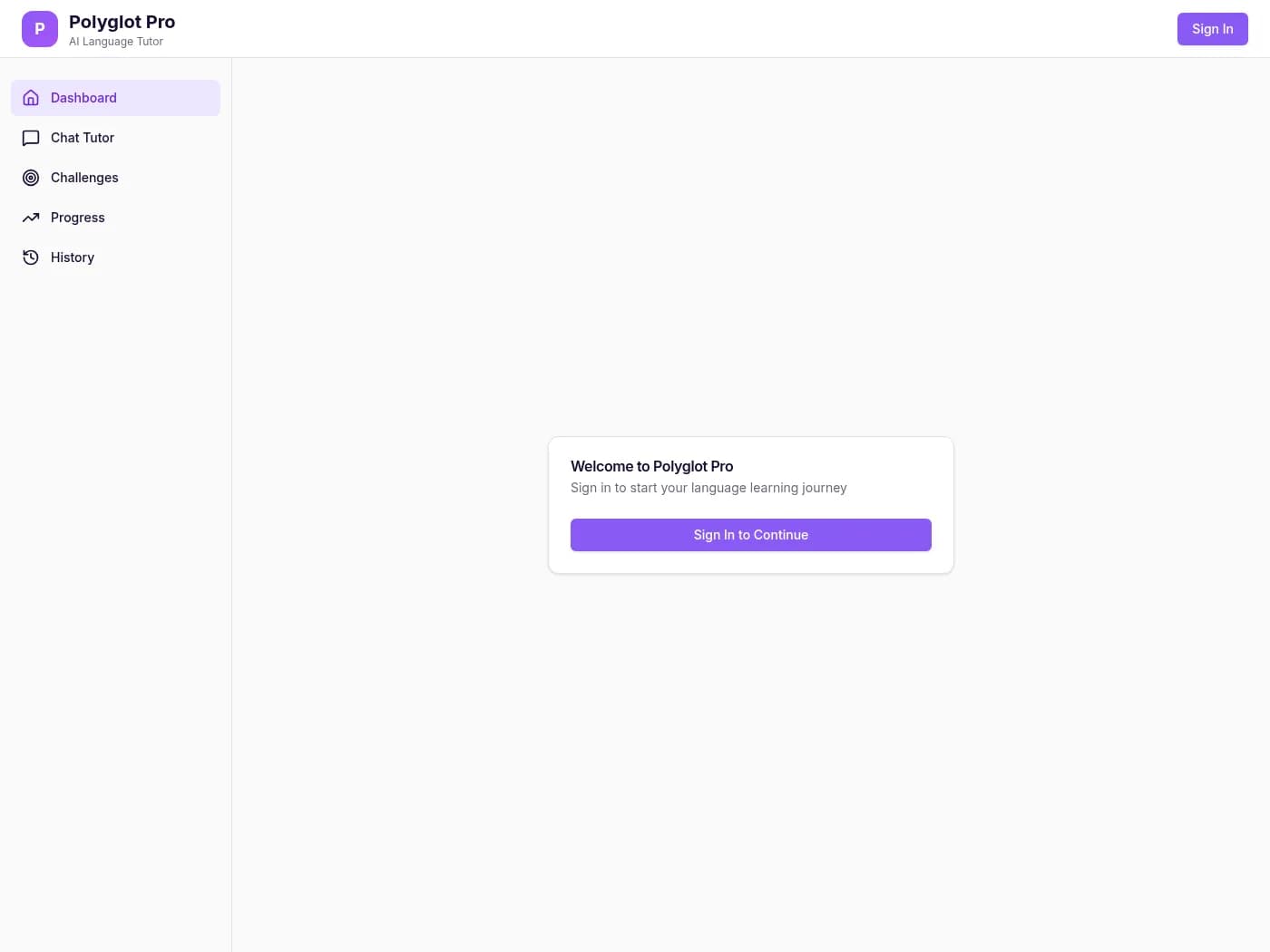 Polyglot Pro: Interactive AI Language Tutor for All Levels