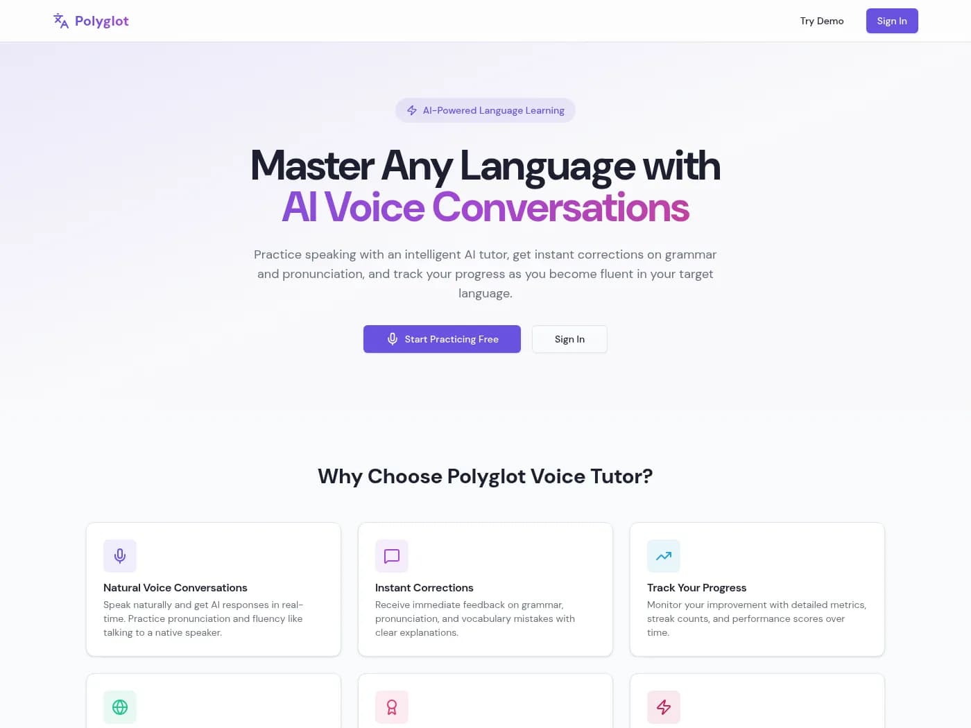 Polyglot Voice Tutor – Interactive AI-Powered Language Learning