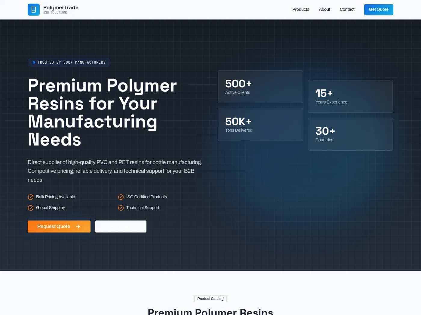 Polymer Chemical Importer B2B Platform