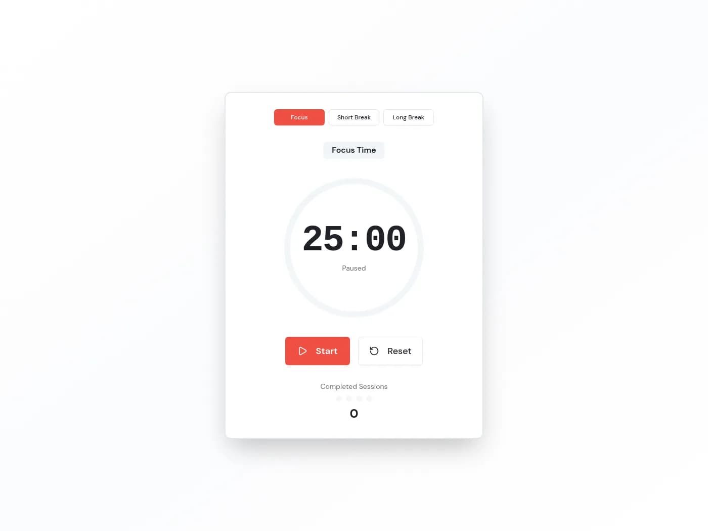 Pomodoro Timer Productivity App
