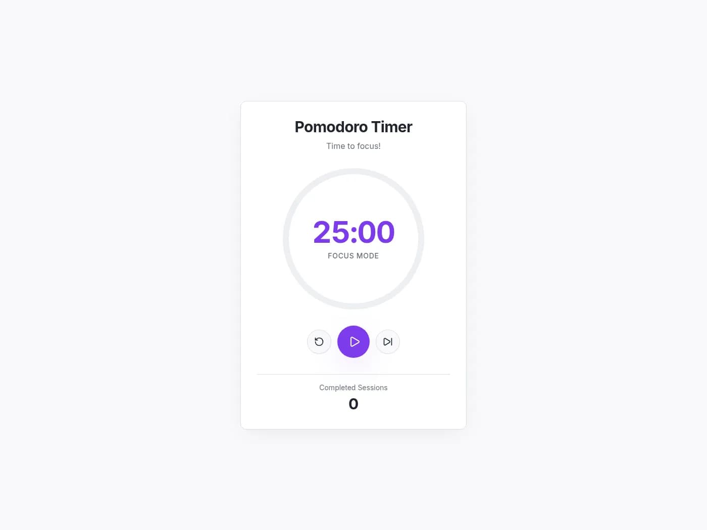 Pomodoro Focus Timer