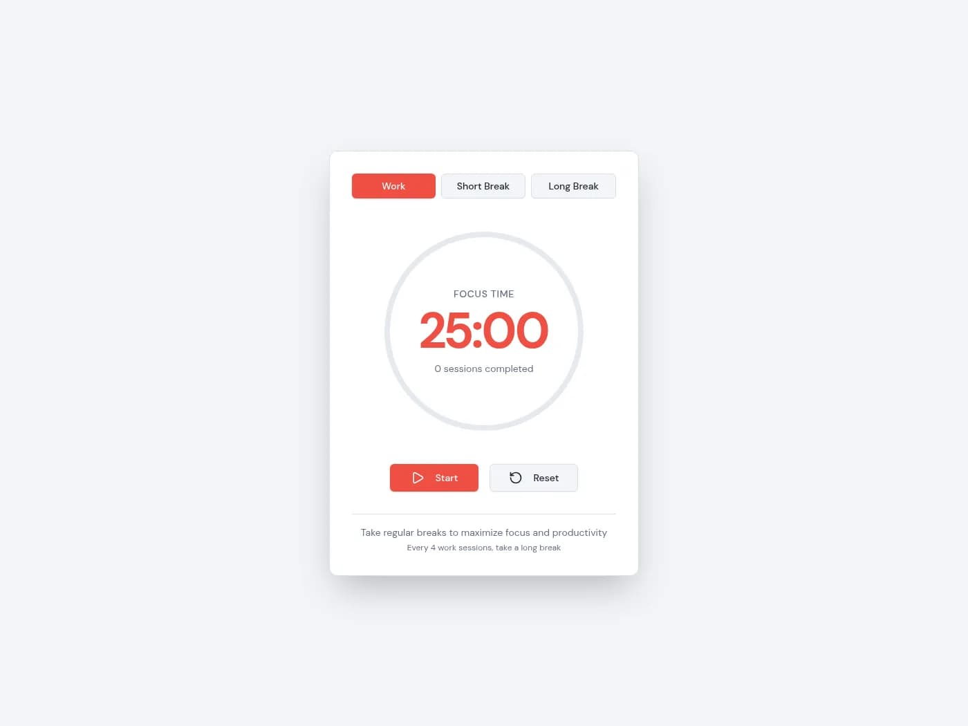 Pomodoro Focus Timer