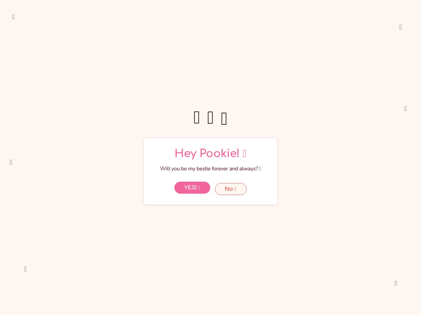 Pookie Bestie Proposal Website