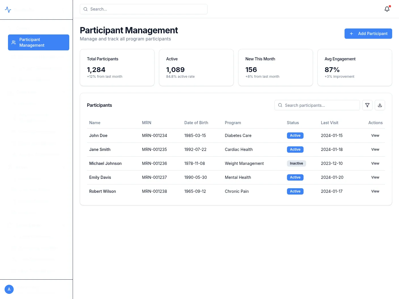 Comprehensive Population Health Management Platform