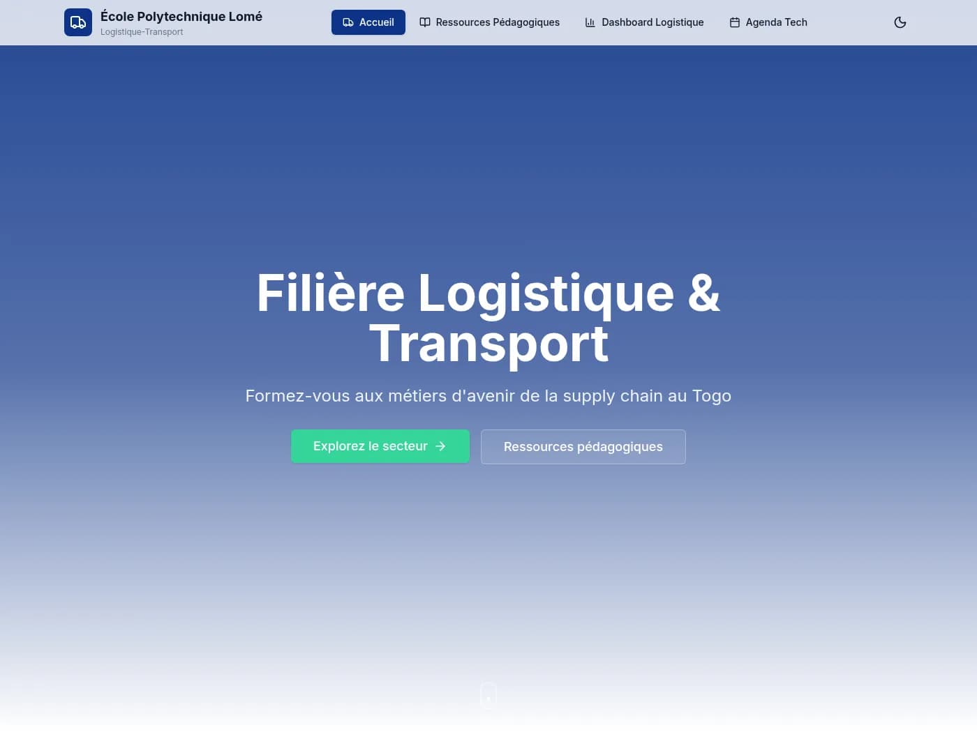 Portail Dynamique Logistique-Transport – École Polytechnique de Lomé
