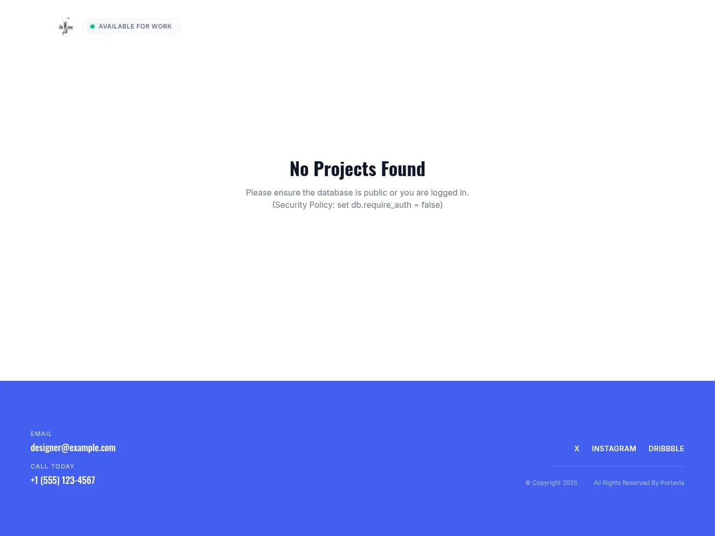 Portavia Portfolio Clone