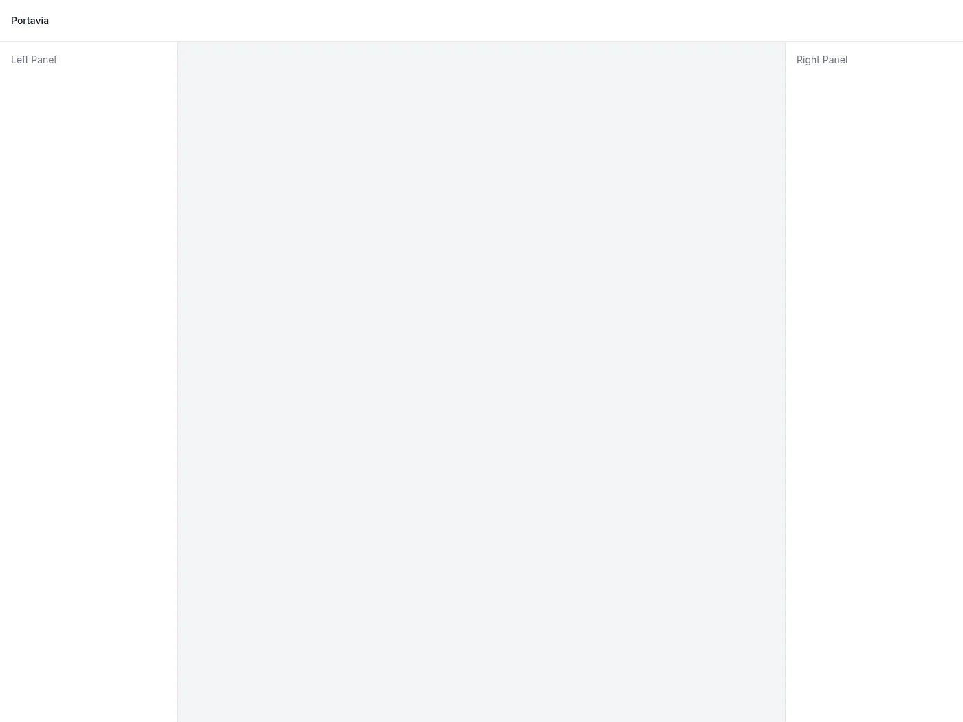 Portavia Web App Clone