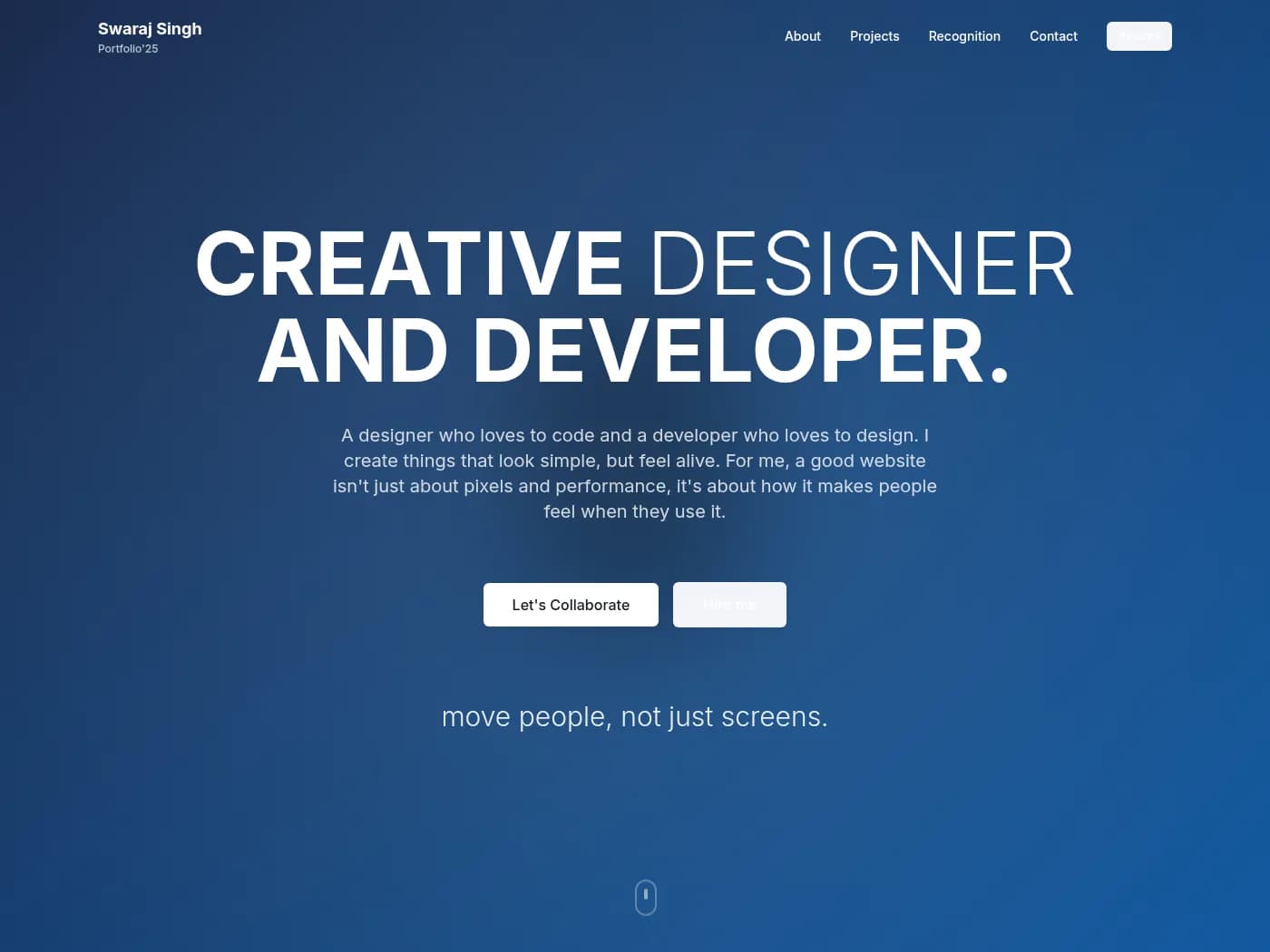 Personal Portfolio Website Clone