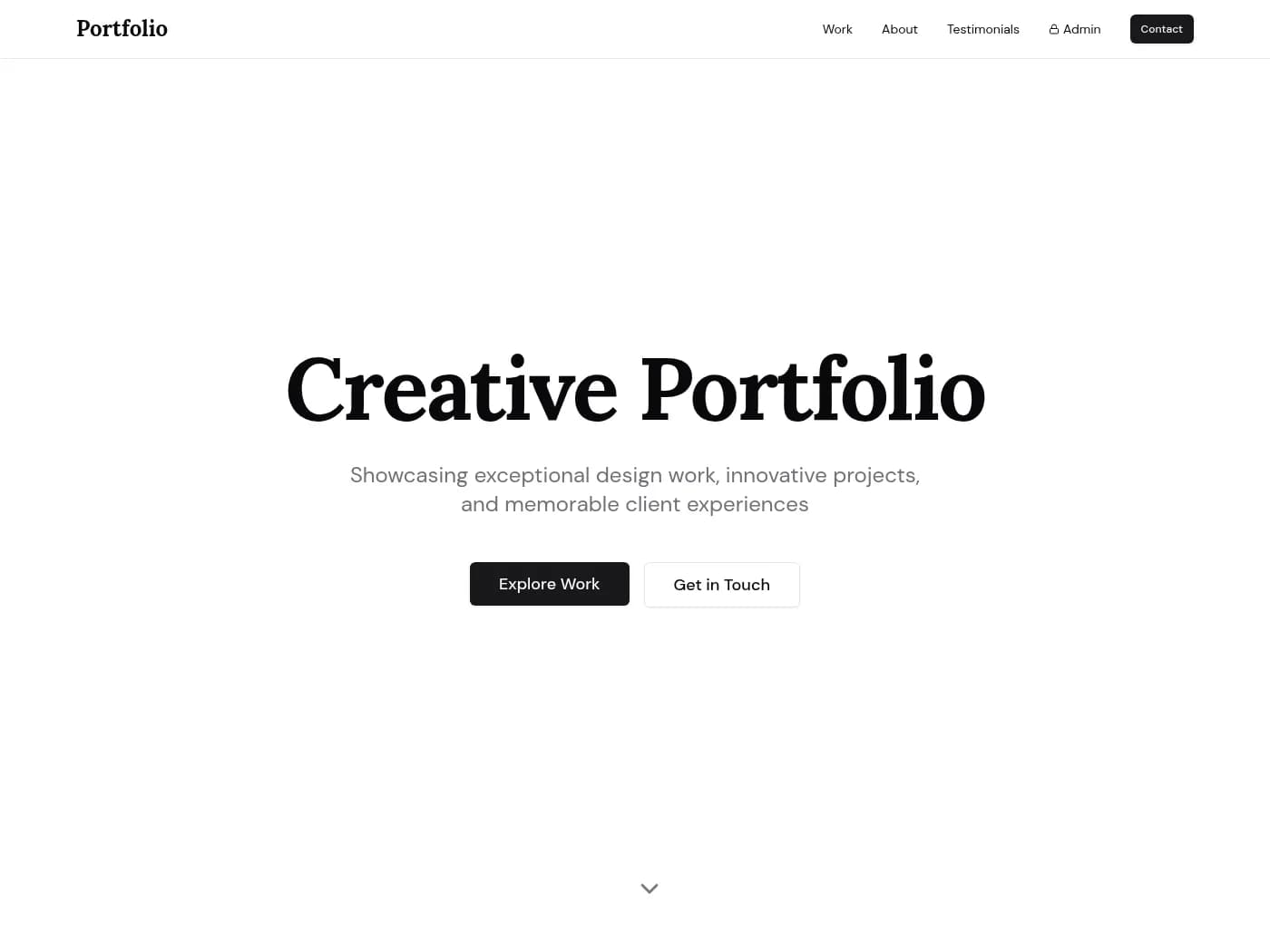 Portfolio Showcase & Visual Presentation Website