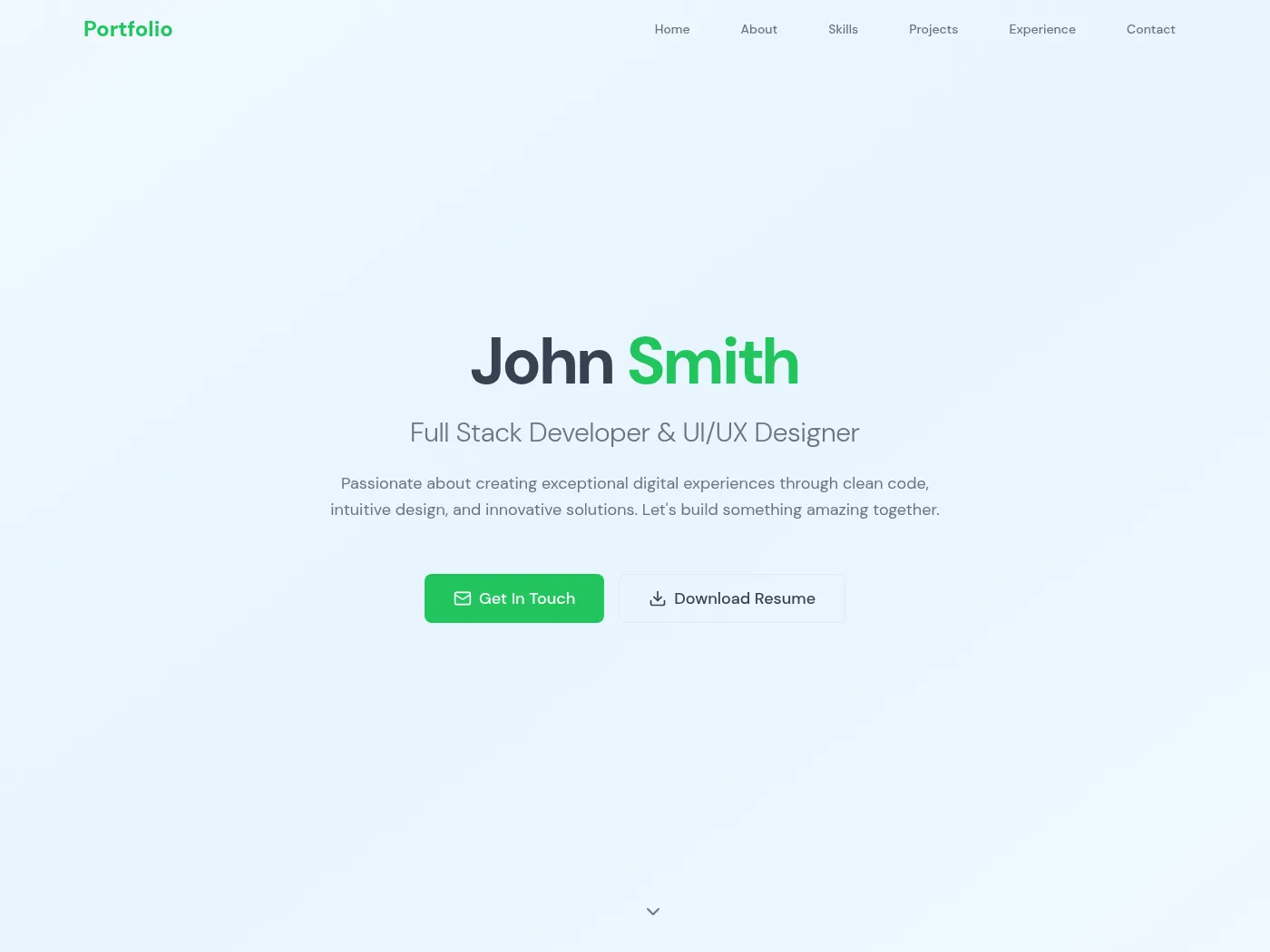 Professional Portfolio Website