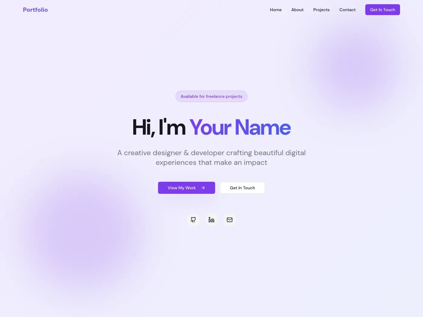 Portfolio Website Builder