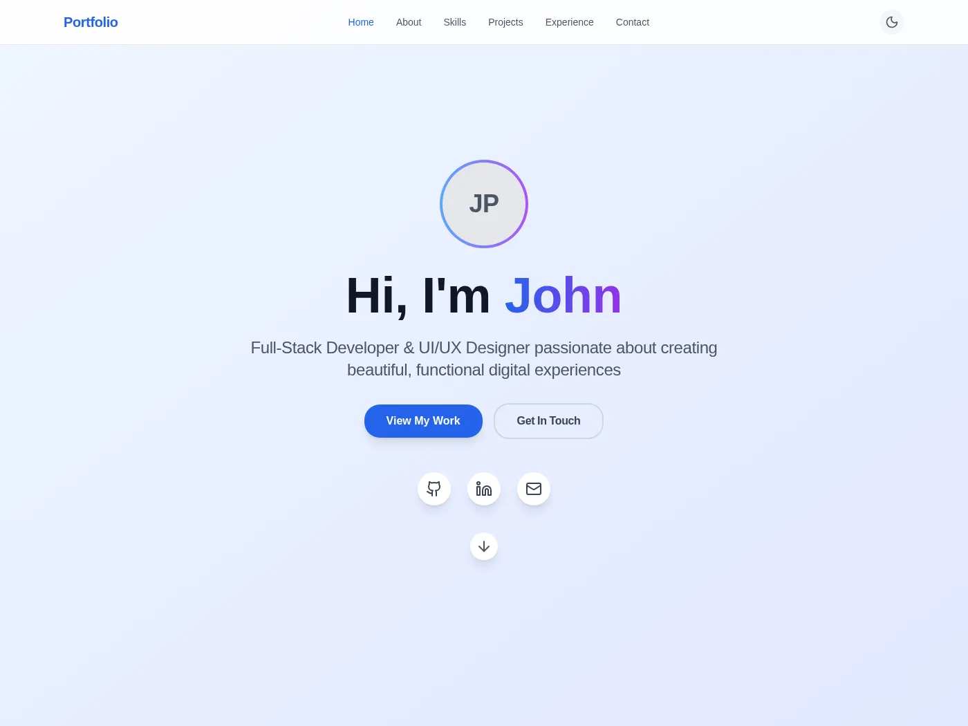 Personal Portfolio Website