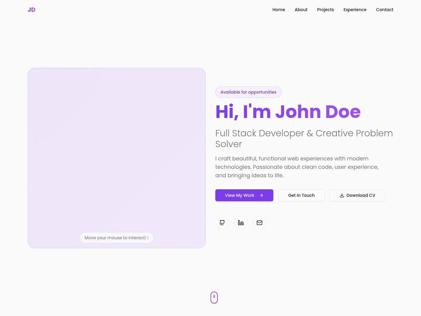 Personal Portfolio Website Generator