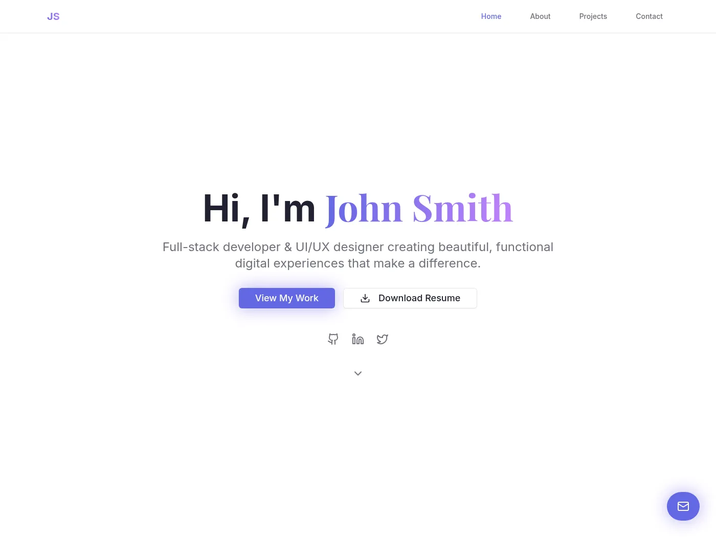 Personal Portfolio Website