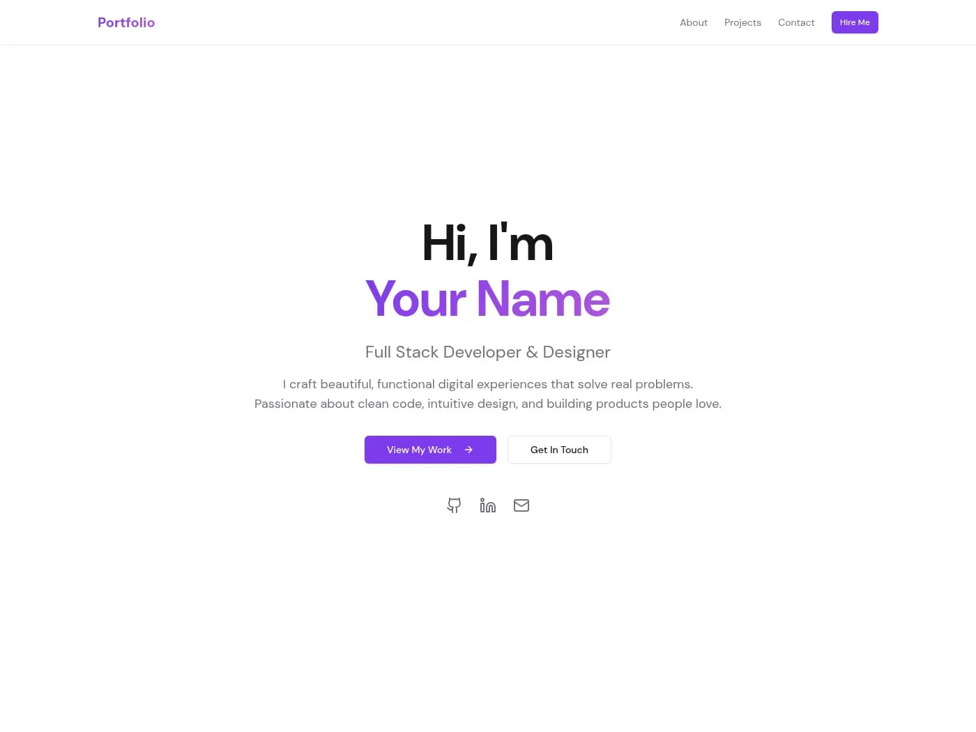 Personal Portfolio Website