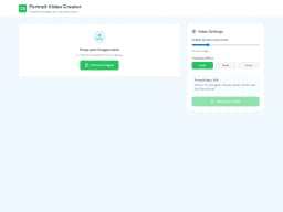 Portrait Ratio Video Generator from Images