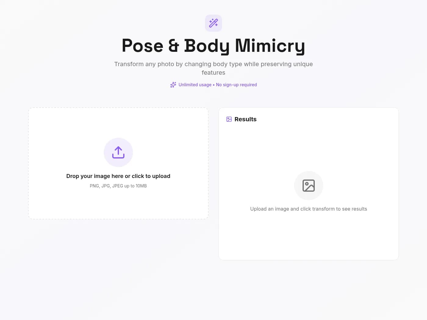 Pose and Body Mimicry Web App