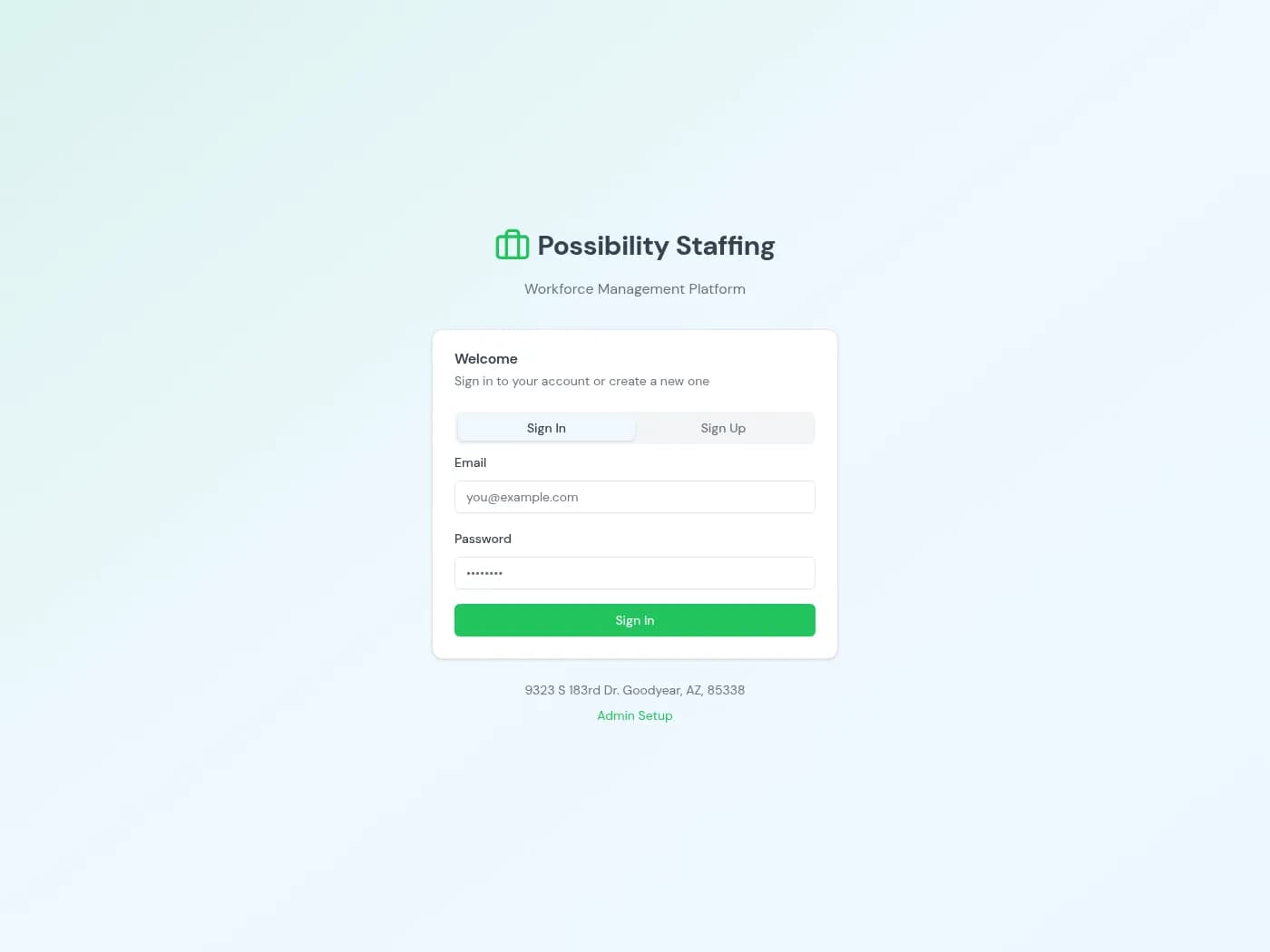Possibility Staffing Agency Workforce Management Platform