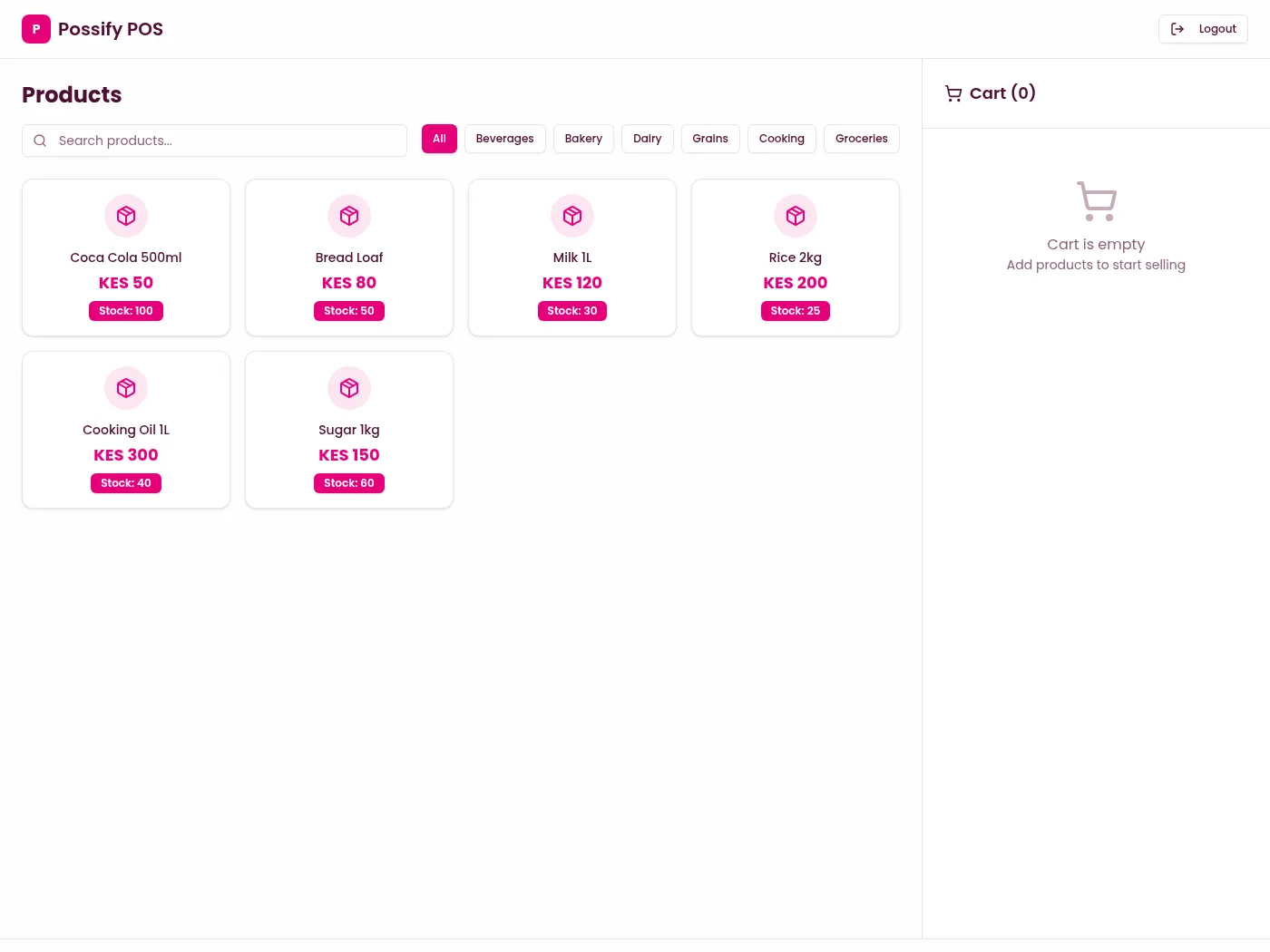 Possify POS - East Africa SaaS Point-of-Sale