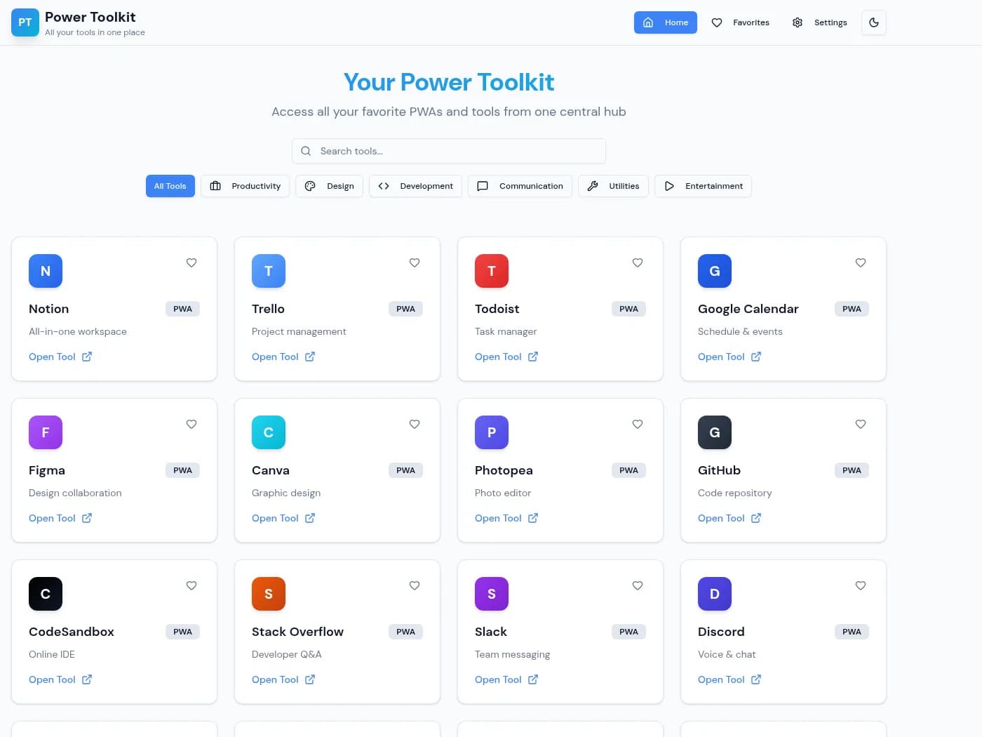 Power Toolkit Hub