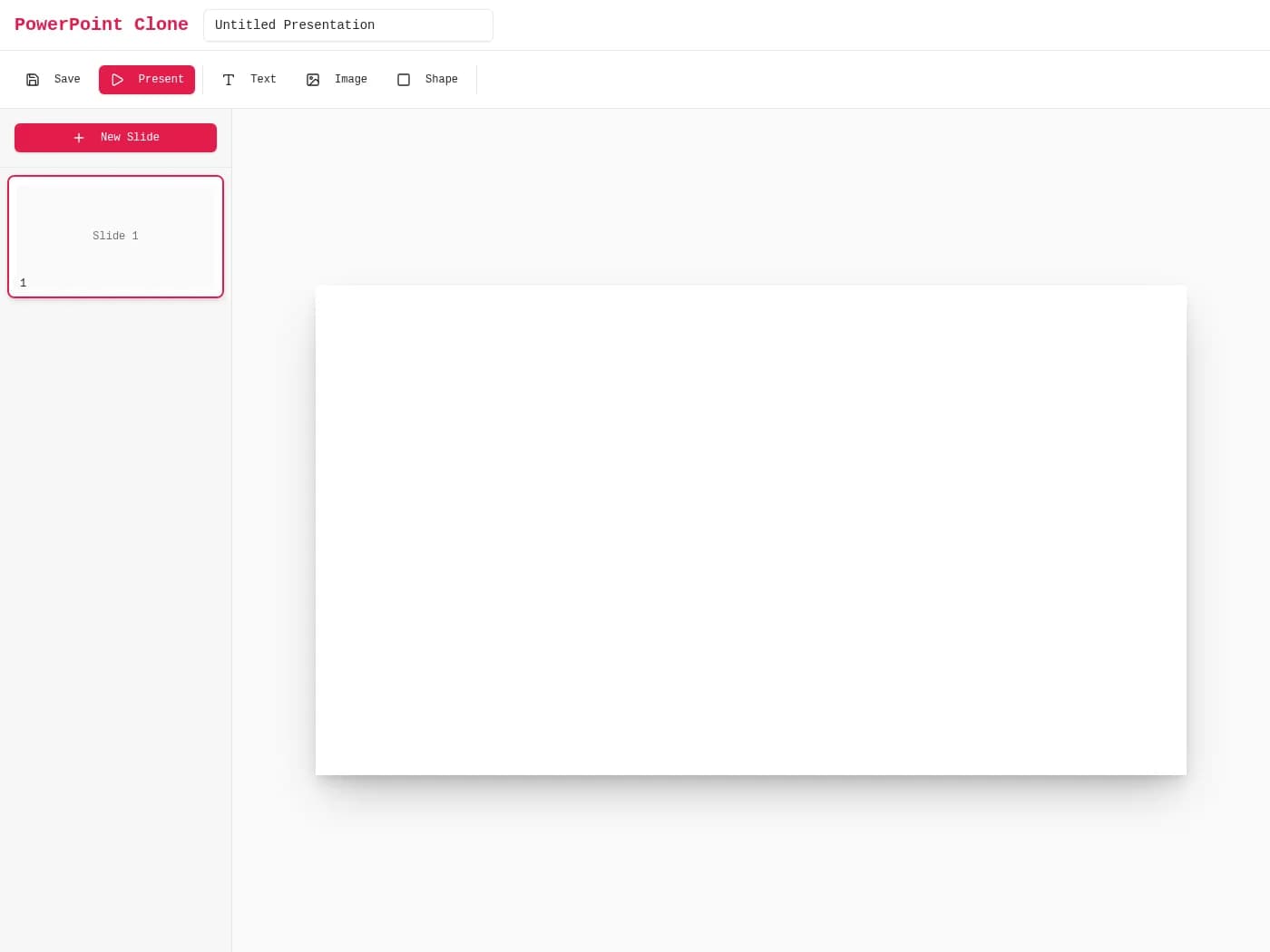 PowerPoint Clone - Online Presentation Builder