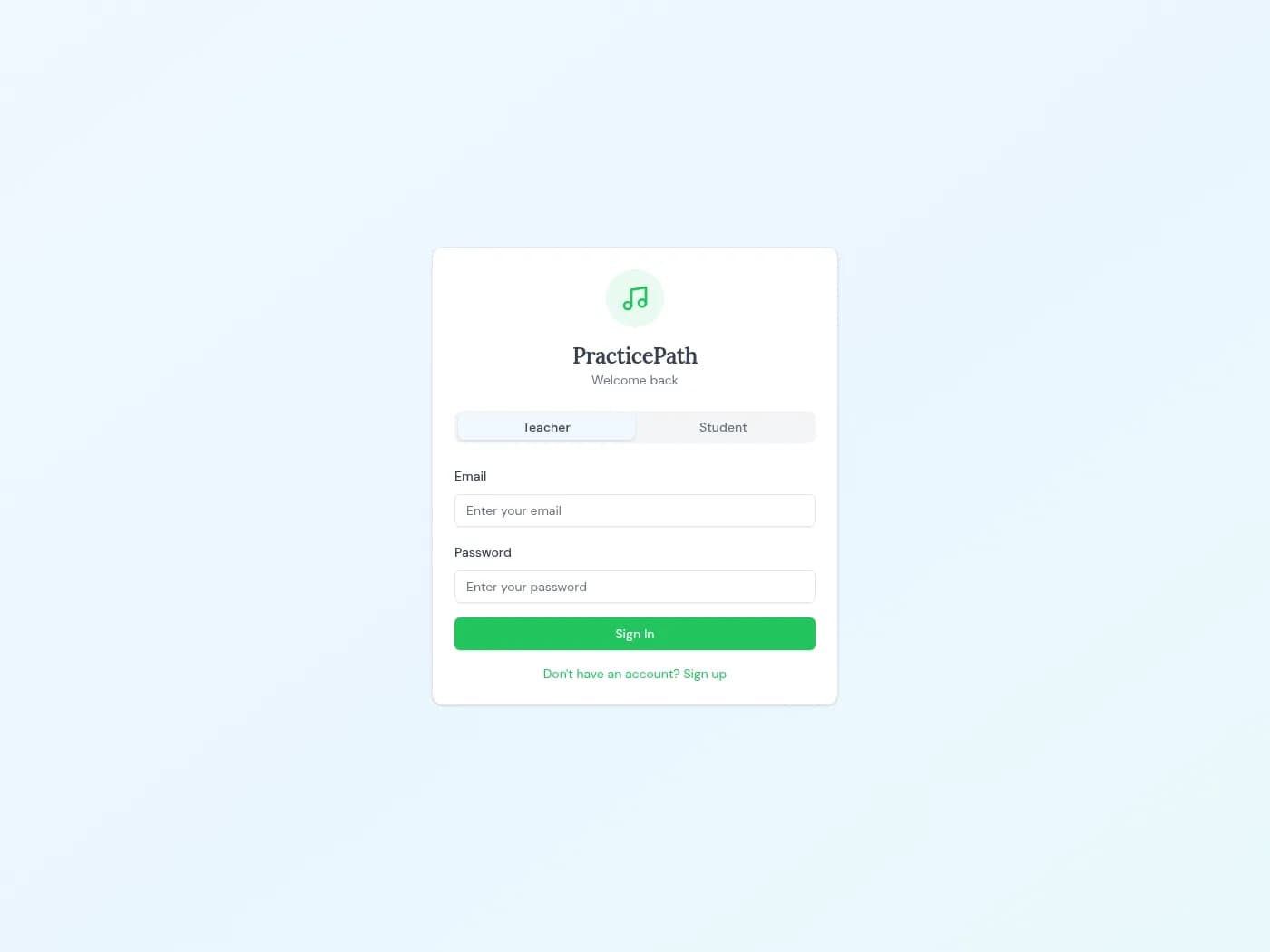 PracticePath: Streamlined Practice Assignment Tracking for Music Teachers and Students