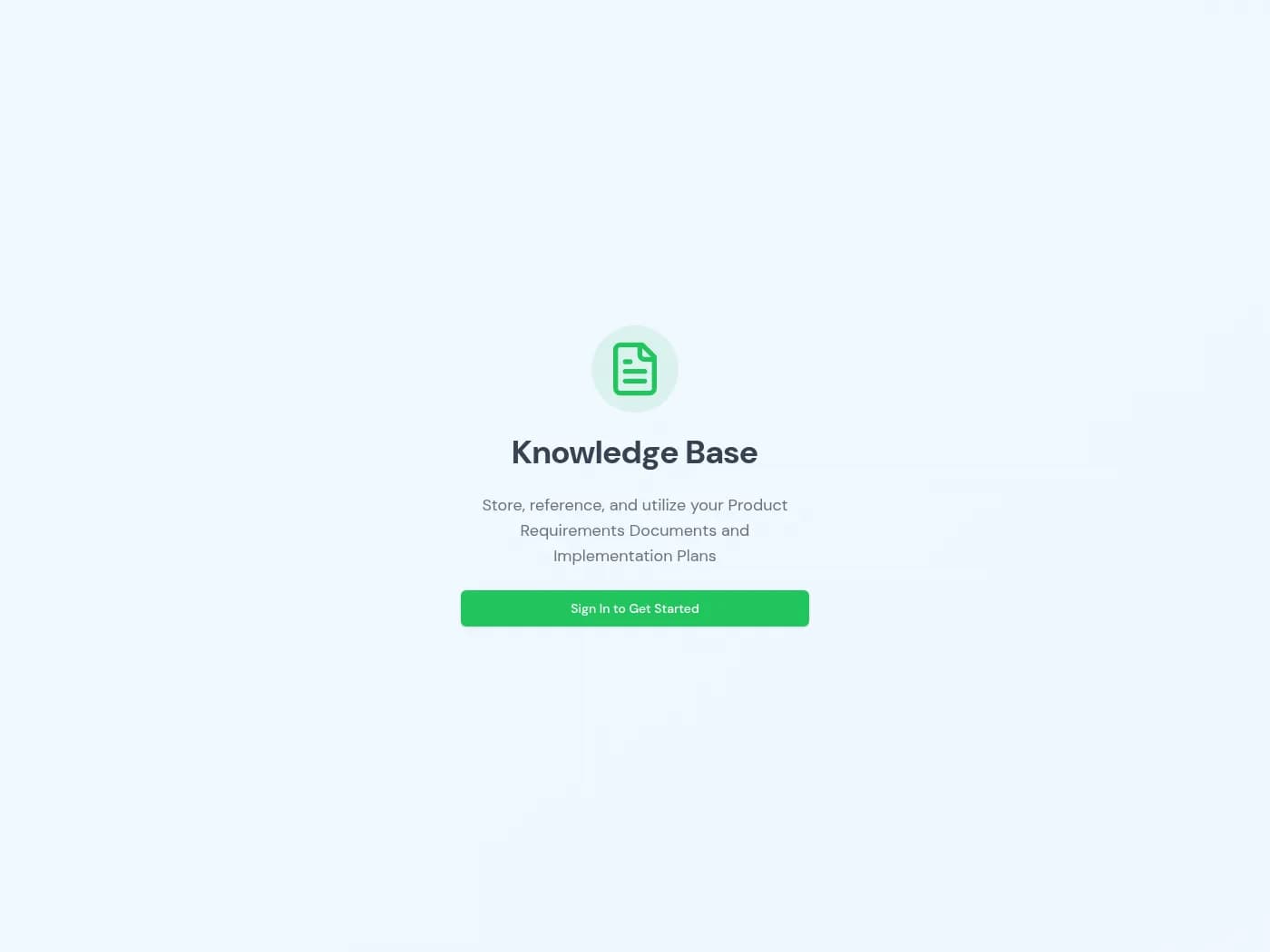 PRD & Product Implementation Plan Knowledge Base