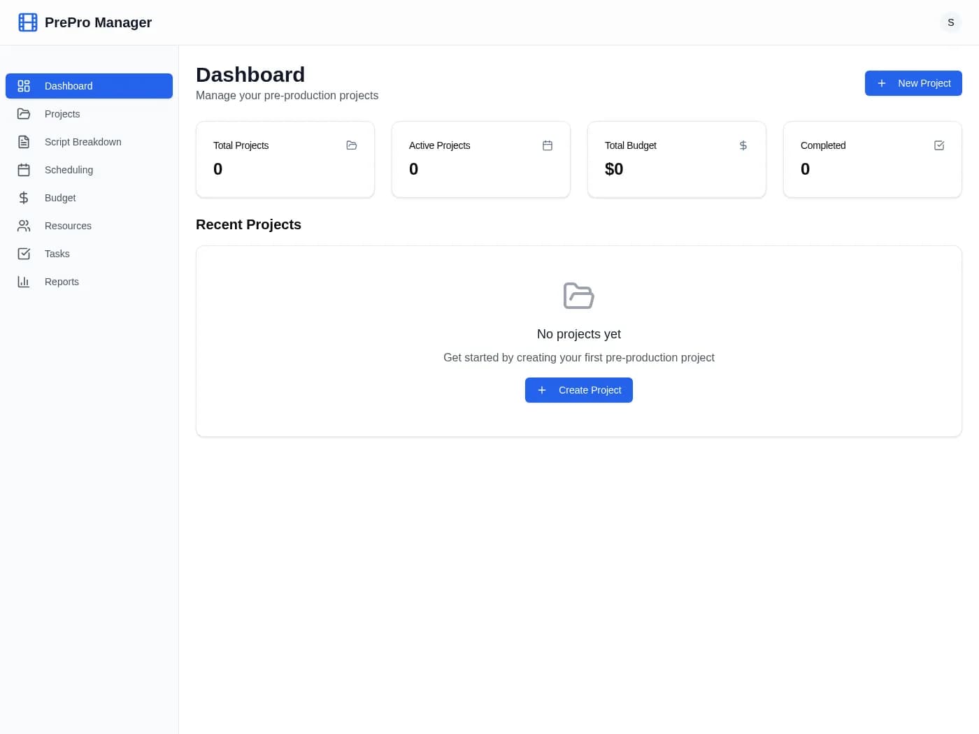 Pre-Production Workflow Manager