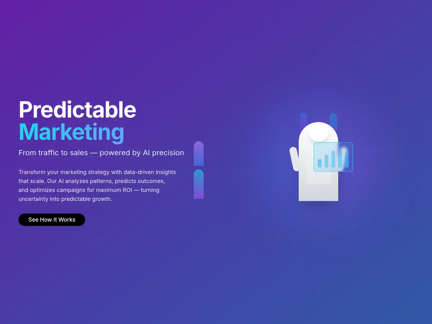 Predictable Marketing Hero Section