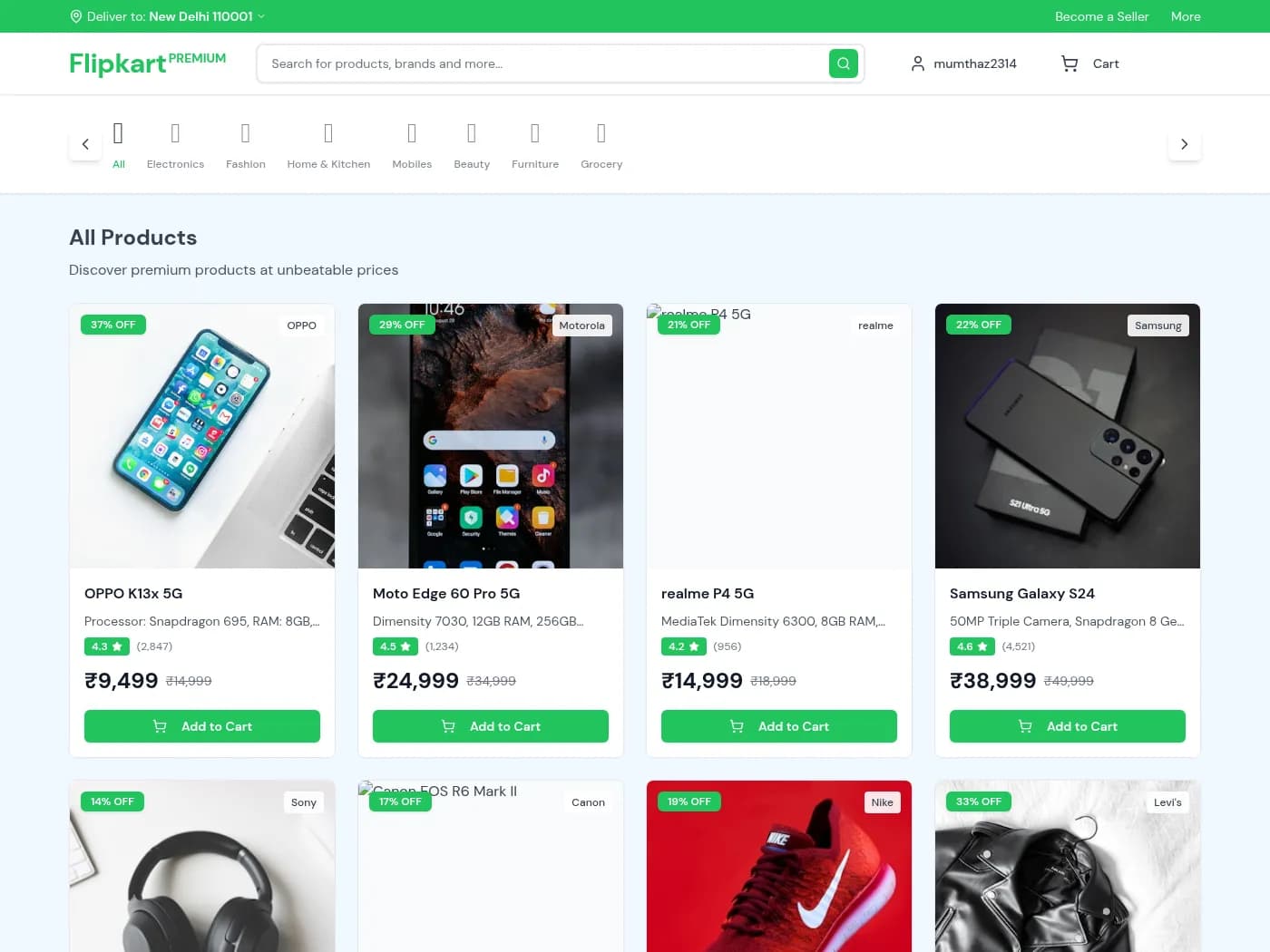Premium Flipkart Clone
