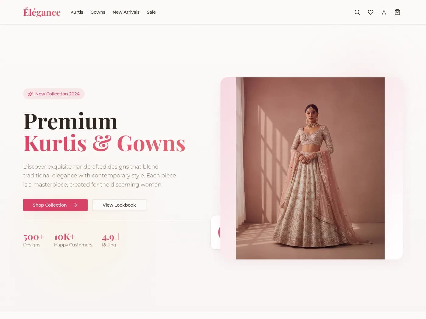 Premium Kurtis & Gowns E-commerce Platform