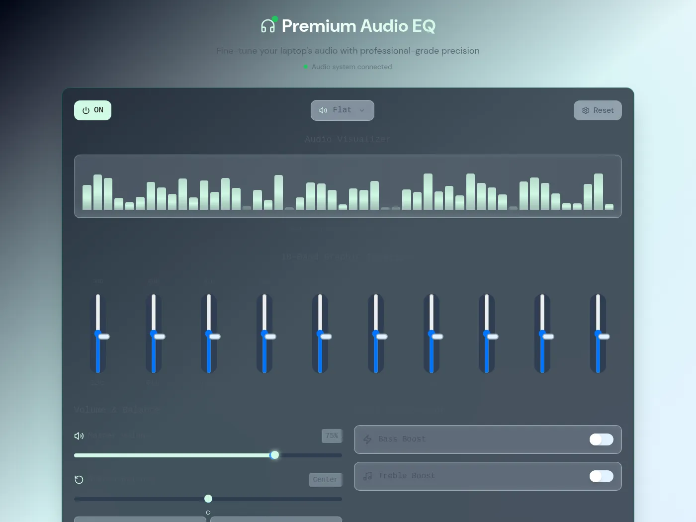Premium Laptop Audio Equalizer