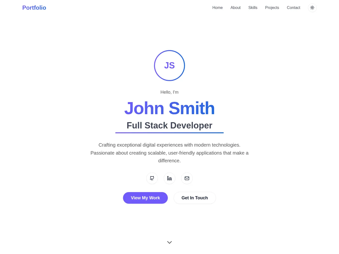 Premium Personal Portfolio Website with Modern UI and Responsive Design