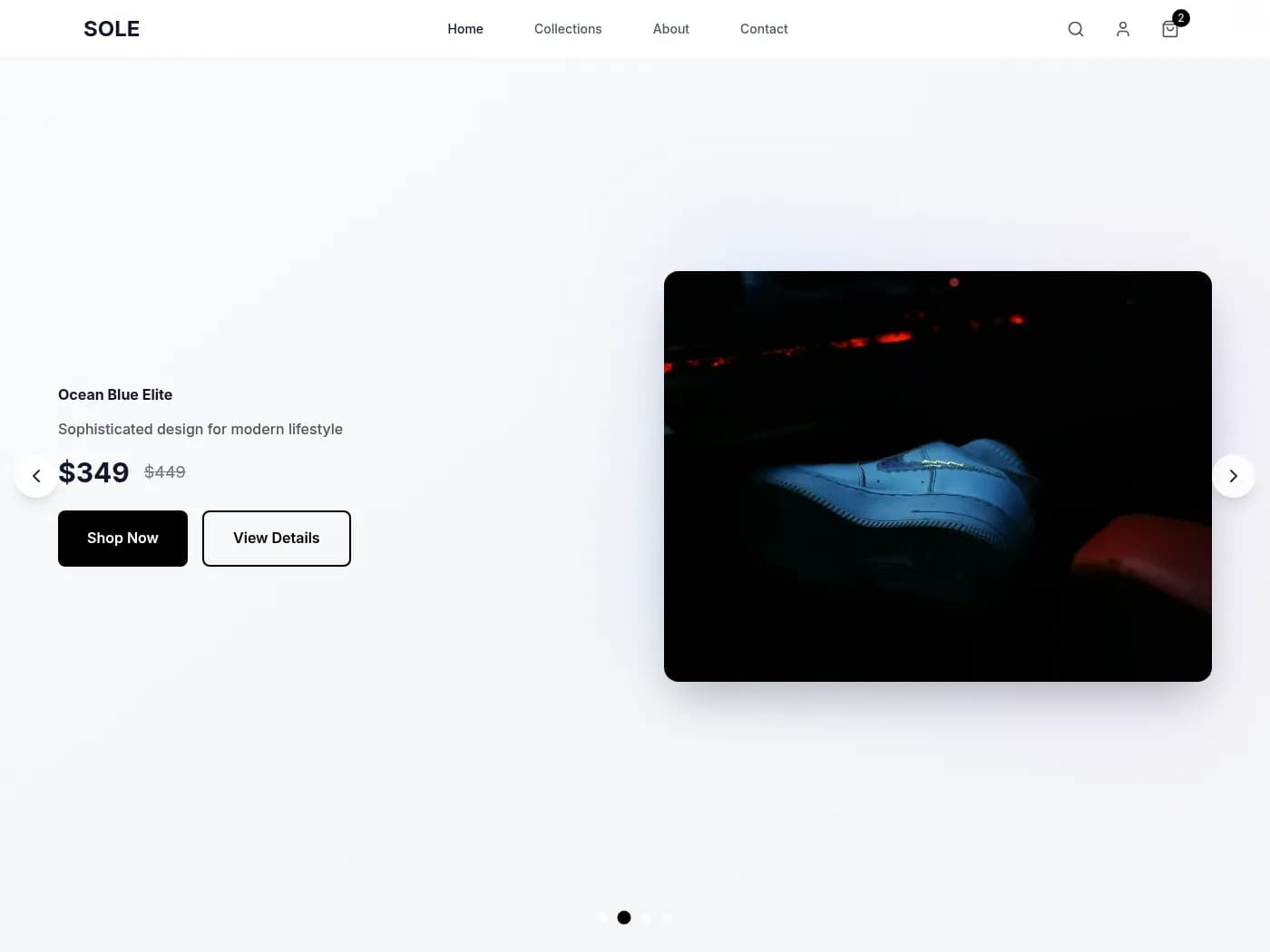 Lively Premium Shoe Store Landing Page