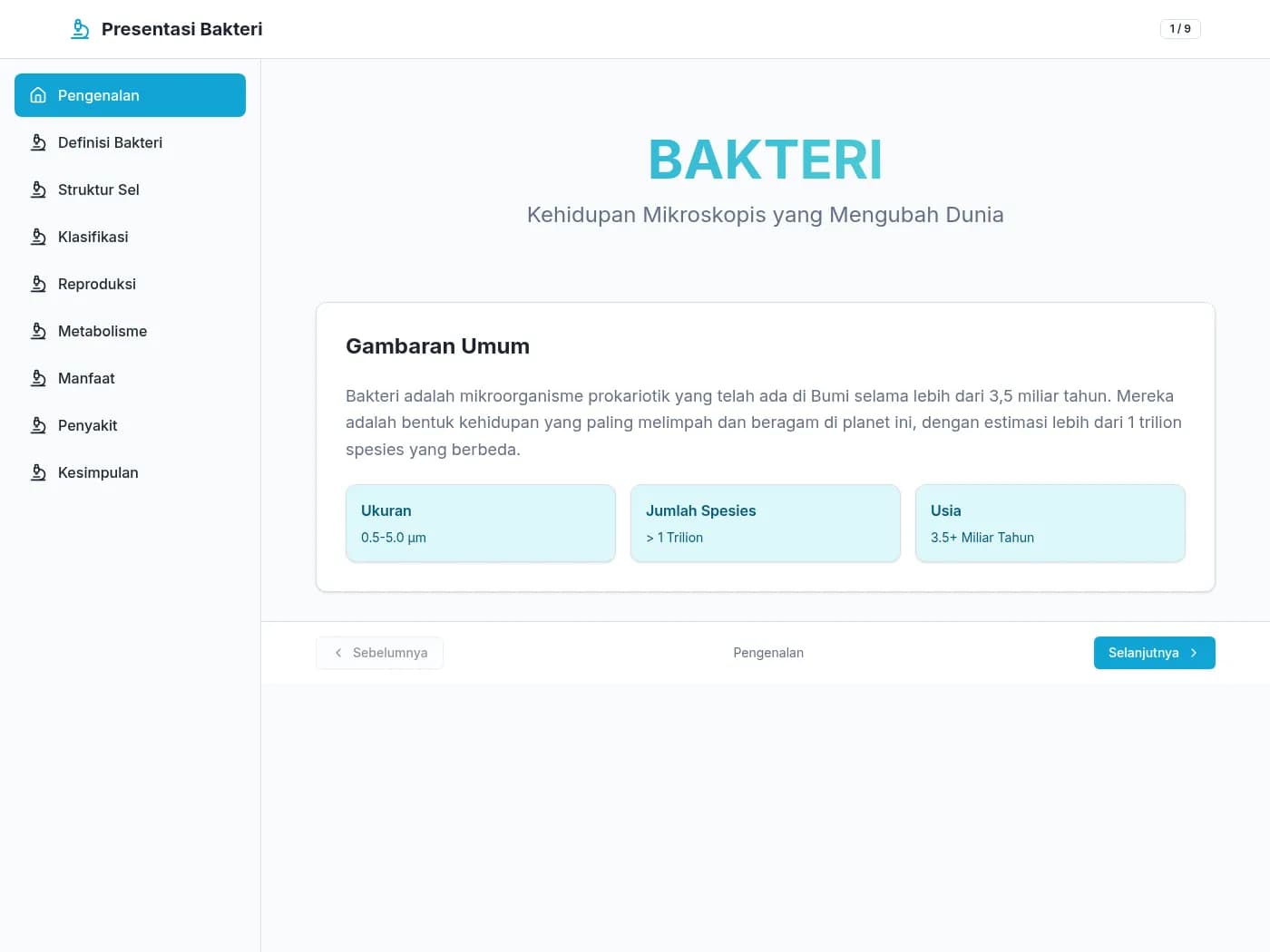 Presentasi Lengkap Tentang Bakteri