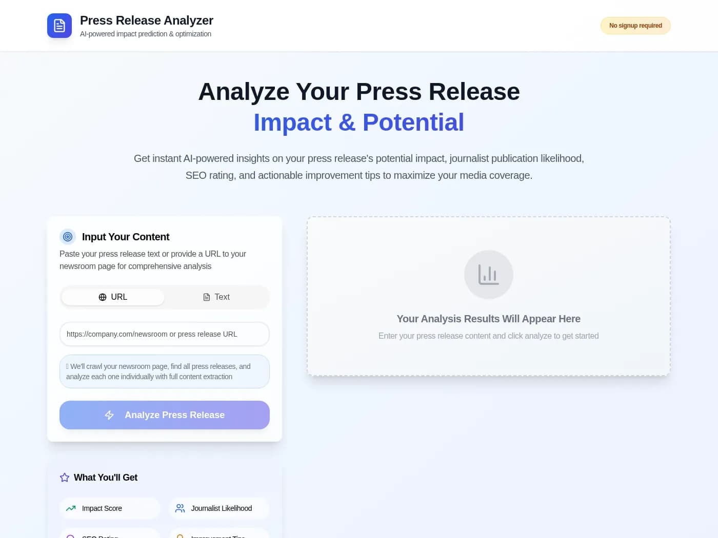 Press Release Analyzer & Impact Predictor
