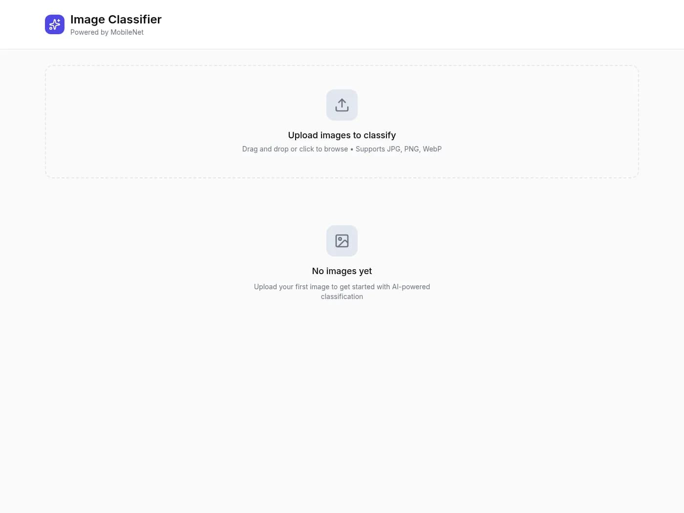 Pre-trained Model Image Classifier Web App